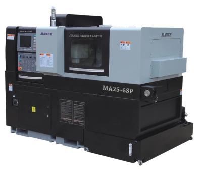 China JIANKE MA25-6SP Swiss Type CNC Lathe with B Axis Power Mechanism and Deep Drill Max 400mm Sliding Headstock Lathe for sale