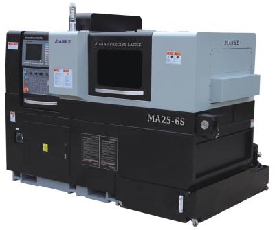 China JIANKE MA25-6S 6-axis Double Spindle Swiss CNC Lathe with Internal Oil Cooled Electric Spindle for sale