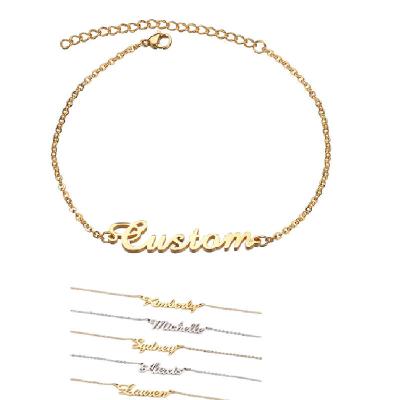 China Custom Logo Print Brand Custom Letter Necklace Name Necklace Customized for sale