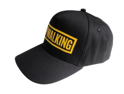 China Custom Hat With Logo 6 panel structured Baseball Caps w/ Metal Tuck in Buckle Relaxed Adjustable Cap for sale
