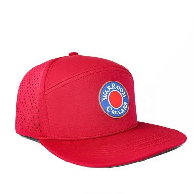 China Veracap Snapback Laser Hole Custom Logo Hats Melin Trenches Hydro Waterproof for sale