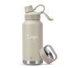 China Big Mouth Vacuum Flask Custom Logo Insulated Stainless Steel Water Bottles Logo Imprint Travel Mugs for sale
