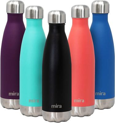 China Custom Logo Imprint 17 Oz Stainless Steel Vacuum Insulated Water Bottle Double Walled Cola Shape Thermos for sale