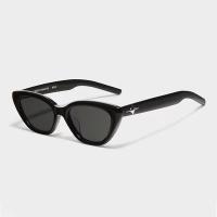 China Small Acetate Frame Polarized Sunglasses Women Super Hot Eyewear Cat Eye Sunglasses for sale