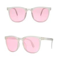 China Plastic Foldable Sun Protection Glasses Custom Brand Logo Printing for sale