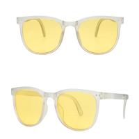 China Plastic Foldable Sun Protection Glasses Custom Brand Logo Printing for sale