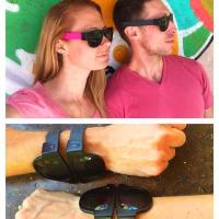 China Outdoor Slap Folding  UV Blocking Sunglasses Custom Logo Shades for sale