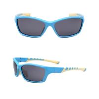 China Stylish UV Sunglasses Womens White No Slip Tip Square Mirrored Lenses for sale