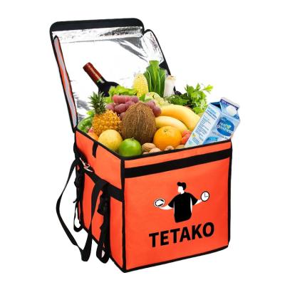 China Heavy Duty Waterproof motorcycle Grocery Tote Bags Insulated Tote Bike Delivery Bag for sale