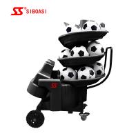 China 15 Balls Siboasi Football Throwing Machine Soccer Ball Pitching Machine For Player for sale