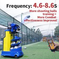 China SGS Standard Outdoor Volleyball Shooting Machine With 30pcs Balls for sale