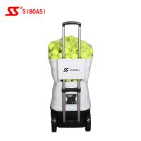 China 150W Siboasi S4015 Tennis Trainer Ball Machine White Color Portable for sale