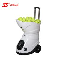 China 150W Siboasi S4015 Tennis Trainer Ball Machine White Color Portable for sale