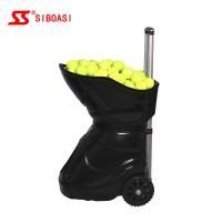 China Automatic Siboasi T1600 Tennis Training Machine 150pcs Balls Black Color for sale