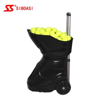 China Automatic Siboasi T1600 Tennis Training Machine 150pcs Balls Black Color for sale