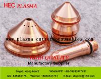 China Plasma Cutting Torch Consumables 220738 Shield, Stainless Steel Plasma Bevel Cutting for sale