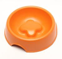 China Degradable Bamboo Fiber Slow Feed Dog Bowl 3 Sizes S M L Eco Friendly Pet Bowl for sale