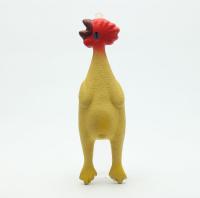 China Interactive Squeaking Rubber Chicken Dog Toy ODM Service 45cm Large 23cm Small for sale
