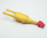 China Interactive Squeaking Rubber Chicken Dog Toy ODM Service 45cm Large 23cm Small for sale