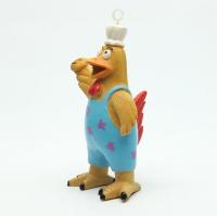 China Squeaky Rubber Chicken Dog Toy 18.5cm Durable Latex Pet Toy for Interactive Play for sale