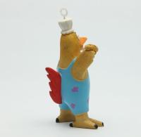 China Squeaky Rubber Chicken Dog Toy 18.5cm Durable Latex Pet Toy for Interactive Play for sale