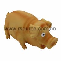 China Custom Color Squeaky Latex Rubber Pig Pet Toy for Small Medium Dogs Interactive Play for sale