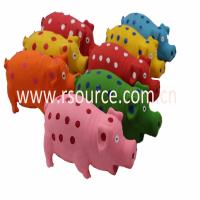 China Durable Latex Squeaky Pig Dog Toy for Small Medium Breeds Interactive Play for sale