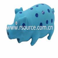 China Durable Latex Squeaky Pig Dog Toy for Small Medium Breeds Interactive Play for sale