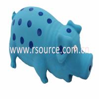 China Durable Latex Squeaky Pig Dog Toy for Small Medium Breeds Interactive Play for sale