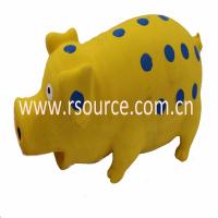 China Durable Latex Squeaky Pig Dog Toy for Small Medium Breeds Interactive Play for sale