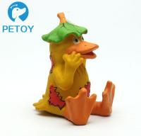 China Custom Latex Squeaky Rubber Duck Dog Toy 80g Non-Toxic Pet Chew Toy for sale