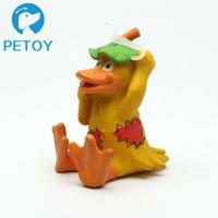 China Custom Latex Squeaky Rubber Duck Dog Toy 80g Non-Toxic Pet Chew Toy for sale