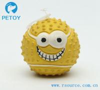 China Eco Friendly Latex Dog Toy Squeaky Ball 7.5cm for Small Medium Dogs for sale