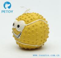 China Eco Friendly Latex Dog Toy Squeaky Ball 7.5cm for Small Medium Dogs for sale