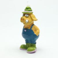 China Latex Squeaky Dog Toy Pig Shape Fetch Toy 15cm Height for Small Medium Dogs for sale