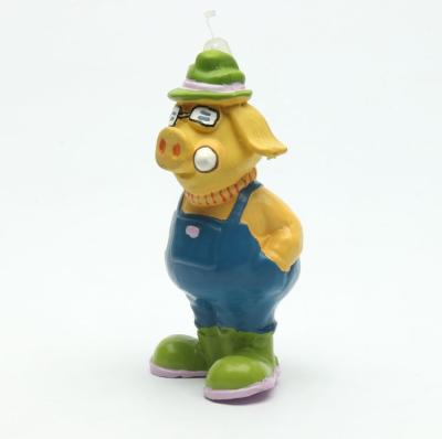 China Latex Squeaky Dog Toy Pig Shape Fetch Toy 15cm Height for Small Medium Dogs for sale