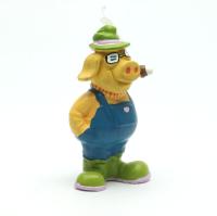 China Latex Squeaky Dog Toy Pig Shape Fetch Toy 15cm Height for Small Medium Dogs for sale