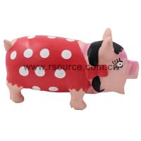 China Latex Pig Dog Toy Squeaky Pet Toy for Small Medium Dogs OEM Custom for sale
