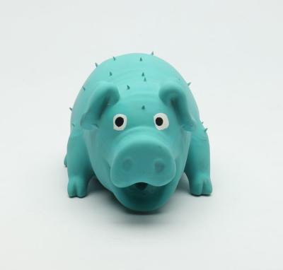 China Toxic Free Latex Dog Squeaky Toy 22cm Soft Pet Pig Toy for Small Medium Breeds for sale