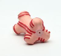 China Bone Shape Latex Pet Dog Toy 10.5cm Safe Chew Toy for Puppies Small Medium Dogs for sale