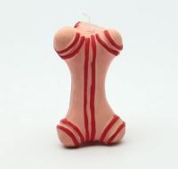 China Bone Shape Latex Pet Dog Toy 10.5cm Safe Chew Toy for Puppies Small Medium Dogs for sale