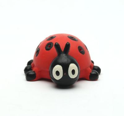China Red Eco - Friendly Latex Pet Toys Cute Bug Pet Shape Customized Size for sale