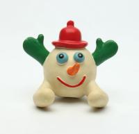 China Non-Toxic Latex Dog Squeaky Toy 12cm Funny Clown Design for Interactive Play for sale
