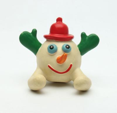 China Non-Toxic Latex Dog Squeaky Toy 12cm Funny Clown Design for Interactive Play for sale
