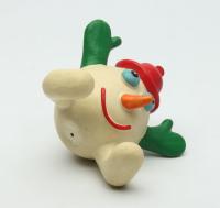 China Non-Toxic Latex Dog Squeaky Toy 12cm Funny Clown Design for Interactive Play for sale