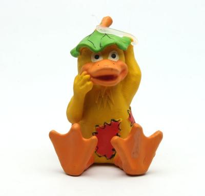 China Commercial Jolly Latex Pet Toys Squeaky Duck Dog Toy 15cm Height Non-Toxic for sale