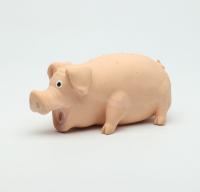 China Commercial Latex Pig Squeaky Dog Toy 22cm with Sound for Small Medium Breeds for sale