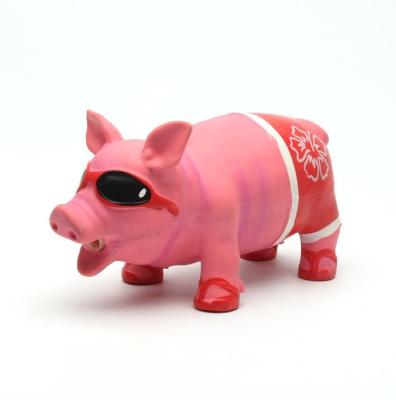 China Squeaky Pig Dog Toy 22cm Latex Squeaky Toy for Small Dogs Chew Durable Pet Toy for sale