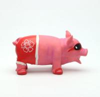China Squeaky Pig Dog Toy 22cm Latex Squeaky Toy for Small Dogs Chew Durable Pet Toy for sale