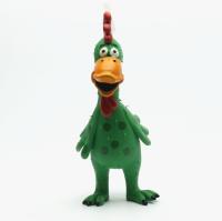 China Durable Squeaky Chicken Dog Toy 27.5cm Latex Chew Toy for Interactive Play for sale